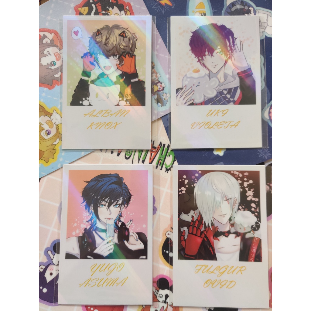 Polaroid Noctyx vtuber nijisanji en uki violeta fulgur ovid yugo asuma alban knox | Shopee Malaysia