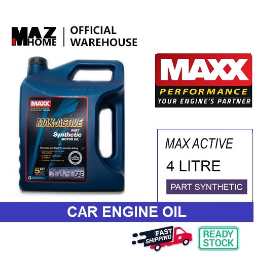 MAXX PERFORMANCE Car Engine Oil Part Synthetic 15W40 20W50 Minyak Hitam ...