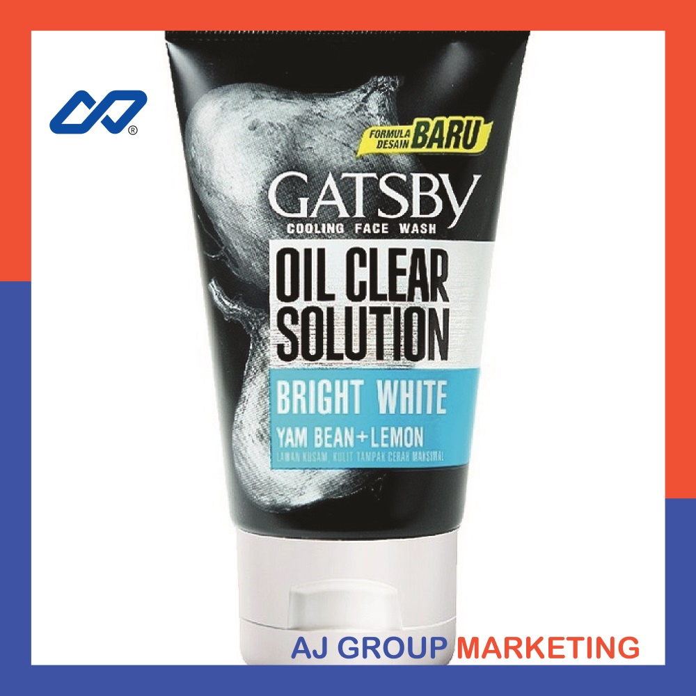 Gatsby Oil Clear Solution Bright White Cooling Face Wash (100g) | Shopee Malaysia