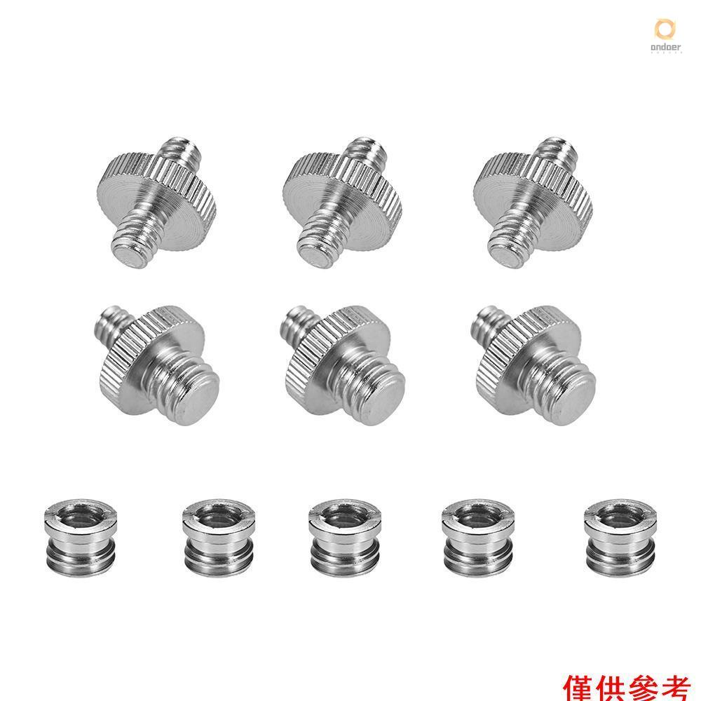 1/4"-20 and 3/8"-16 Threaded Screw Adapter Mount Set Reducer Bushing ...