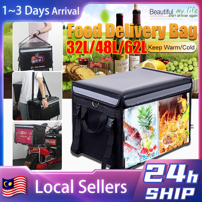 Delivery Bag Motorcycle Beg Foodpanda Grab Shopee Food Delivery Thermal ...