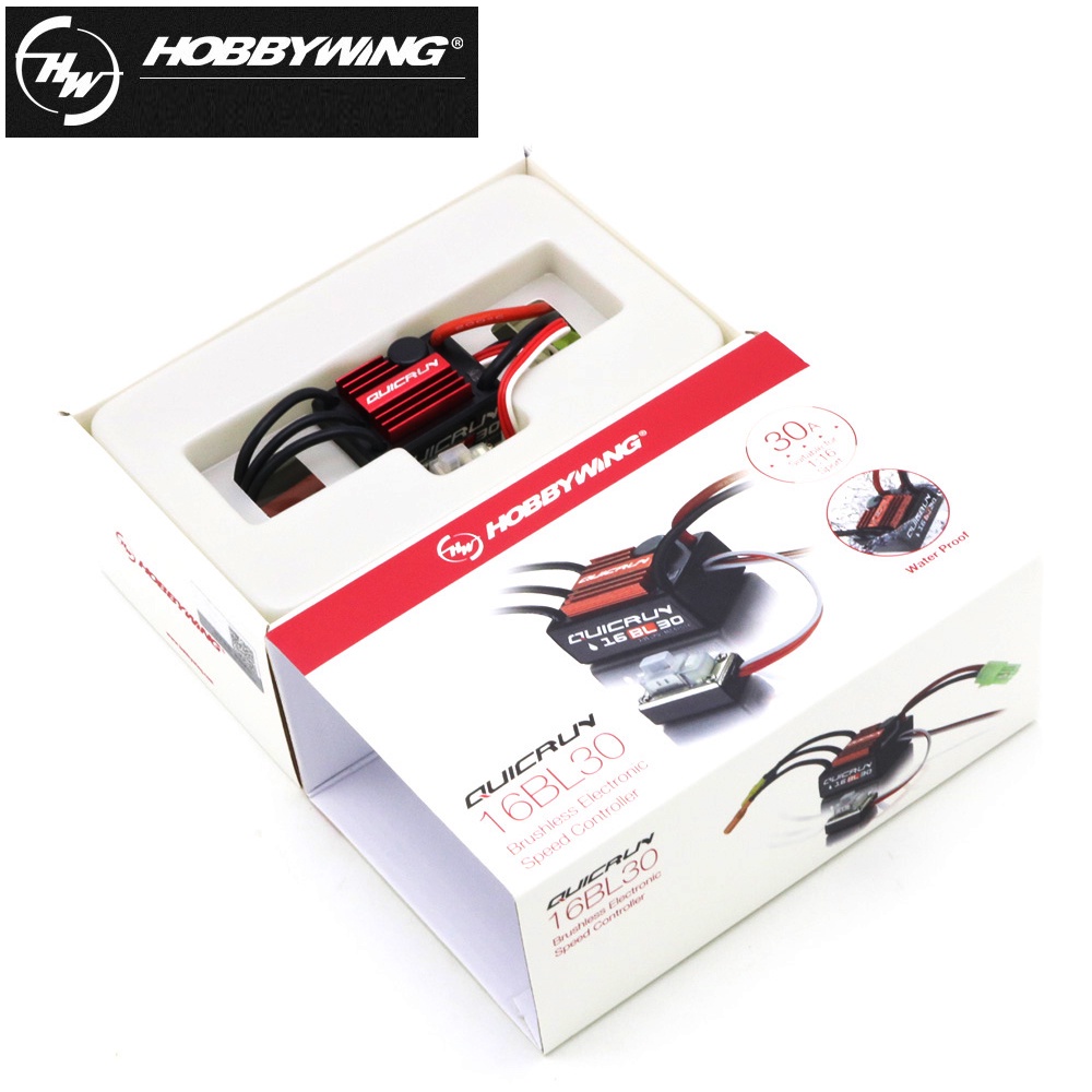 Hobbywing QuicRun 16BL30 30A 2-3S Brushless Sensorless Waterproof ESC ...