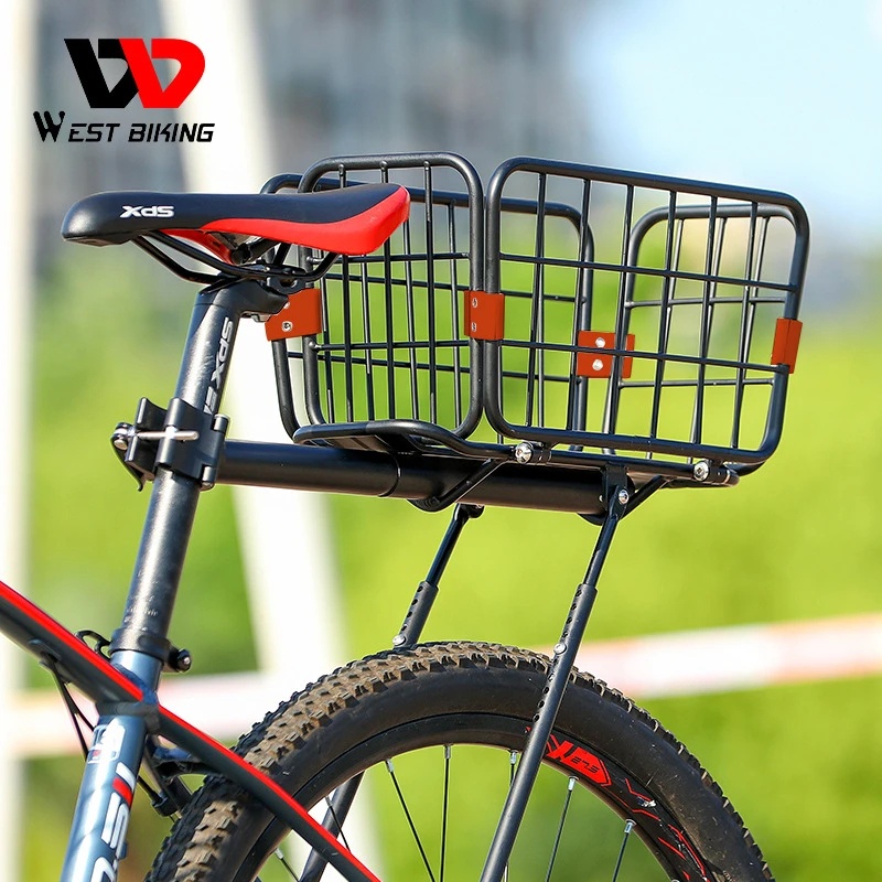 WEST BIKING Multifunctional Bike Rack Rear Cargo Luggage Carrier Trunk ...