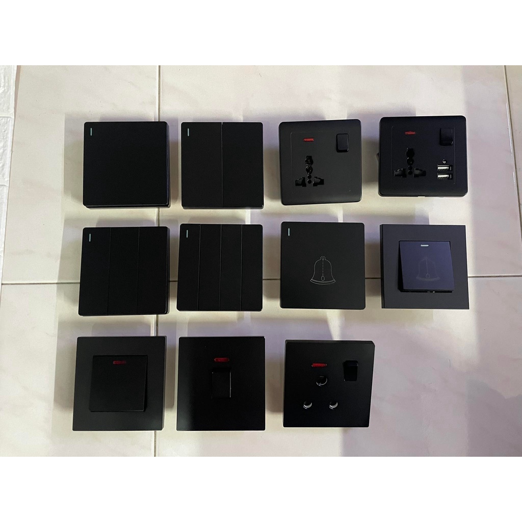 offer~ BLACK SWITCH LAMPU / KIPAS 10A / PLUG SOCKET 13A / ROUND SOCKET ...