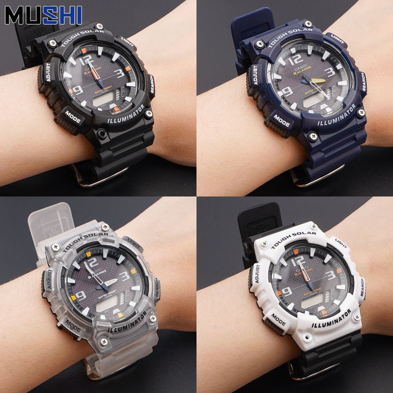Casio Watch Strap Men Sports Electronic AQS810W Modified DIy Case ...