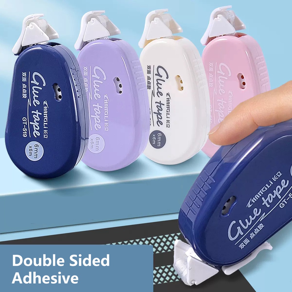 Simple And Lovely Roller Double-Sided Adhesive 4-Color Diamond Dot ...