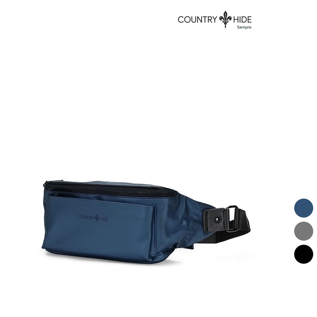 COUNTRY HIDE SEMPRE Unisex Water Resistant Waist Bag with Large Zipper ...