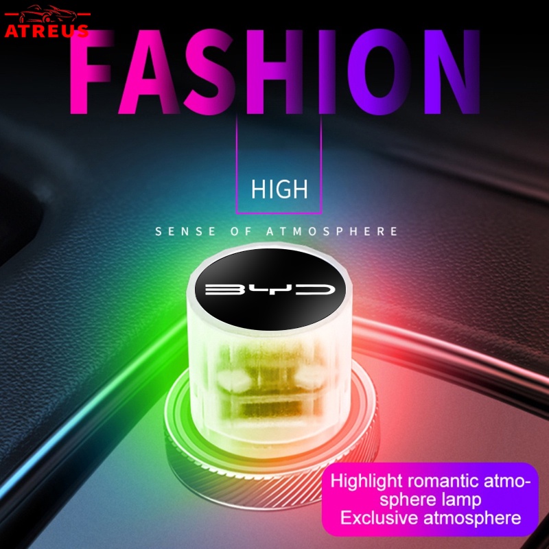 1pc BYD Atto 3 E6 Car LED Lights USB Auto Decorate Light Portable Plug ...