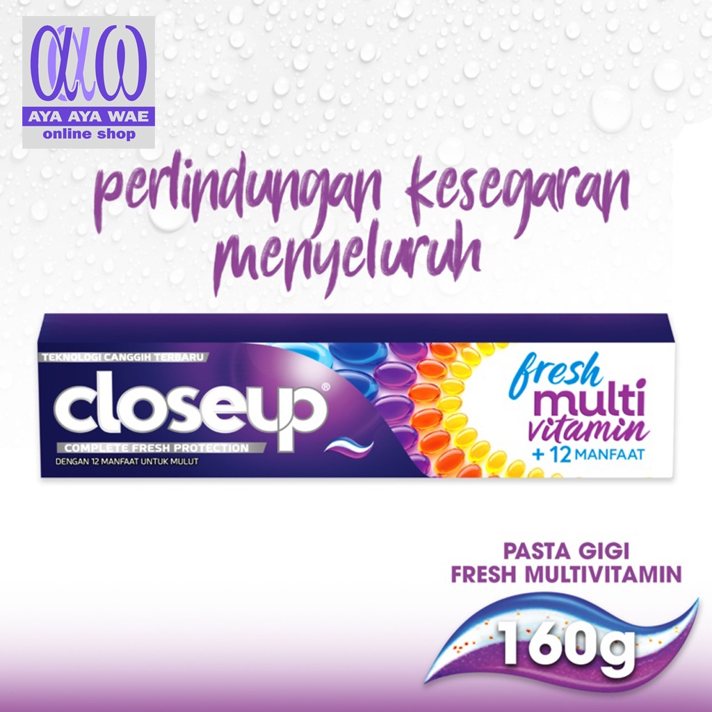 Closeup Fresh Multivitamin Toothpaste 160 g Complete Fresh Protection ...