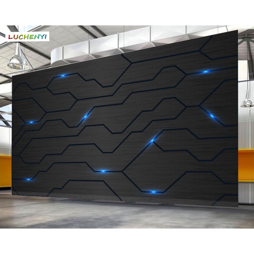 Custom size self adhesive 3D Black Metal Circuit Board Industrial Decor ...