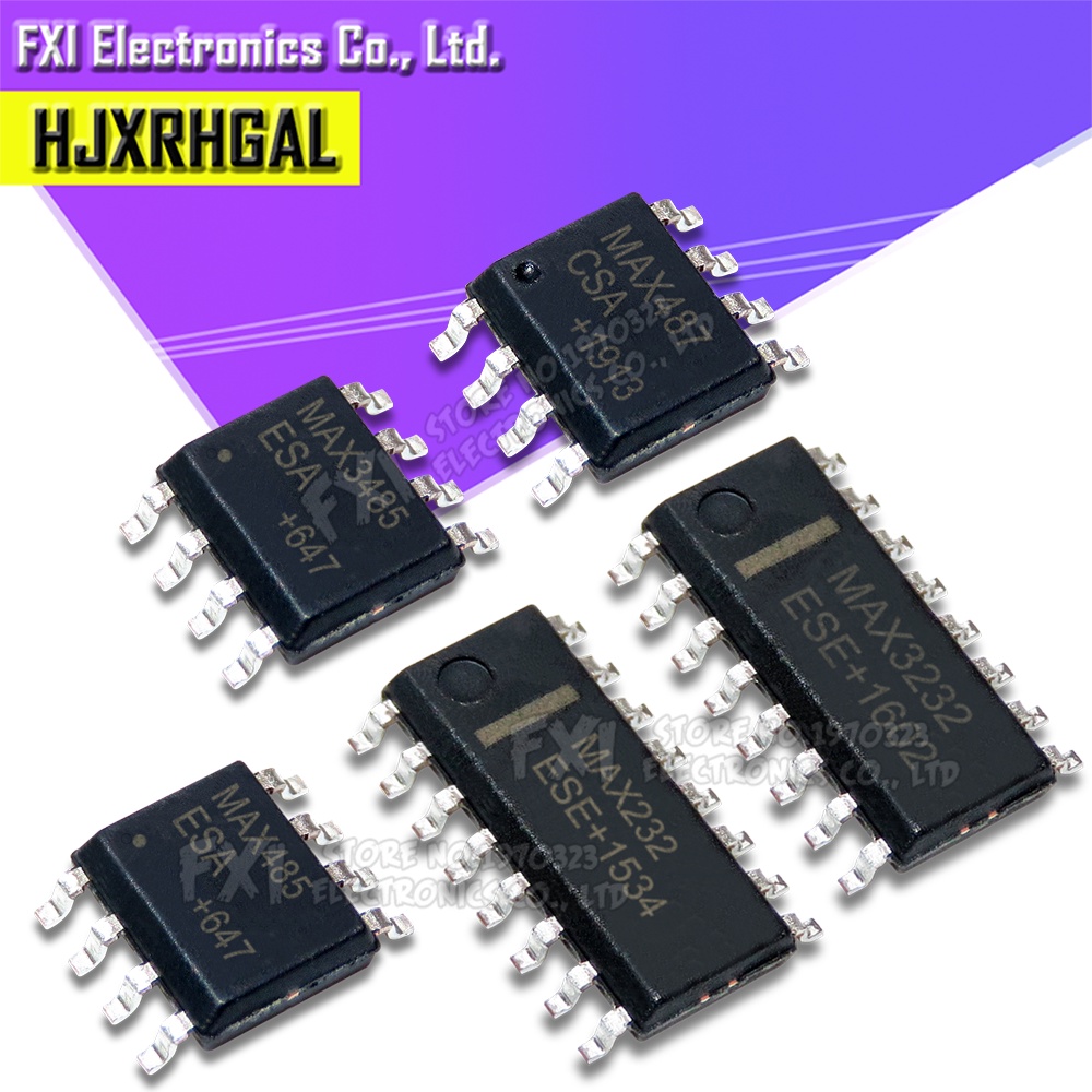10PCS MAX202CSE MAX232CSE MAX3232CSE MAX3485ESA MAX485ESA MAX487CSA SMD MAX202 MAX232 MAX3232 ...