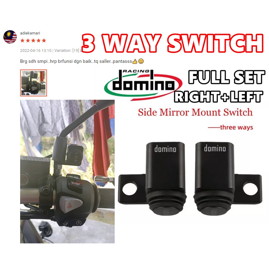 Motorcycle Domino 3-way switch for Mini Driving Light | Shopee Malaysia