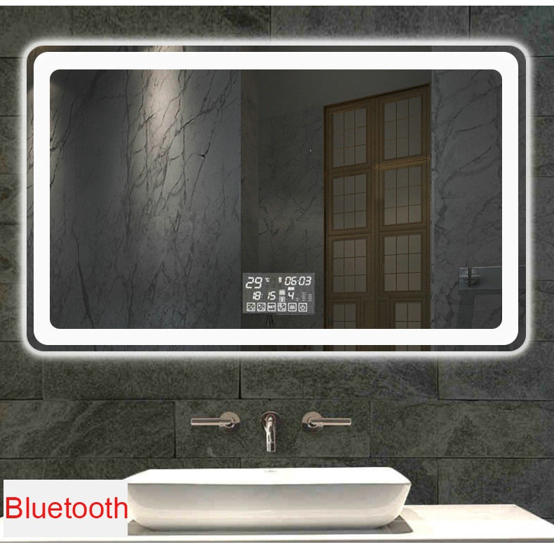 Azalea Illuminated Rectangular LED Bathroom Smart Mirror with Bluetooth ...