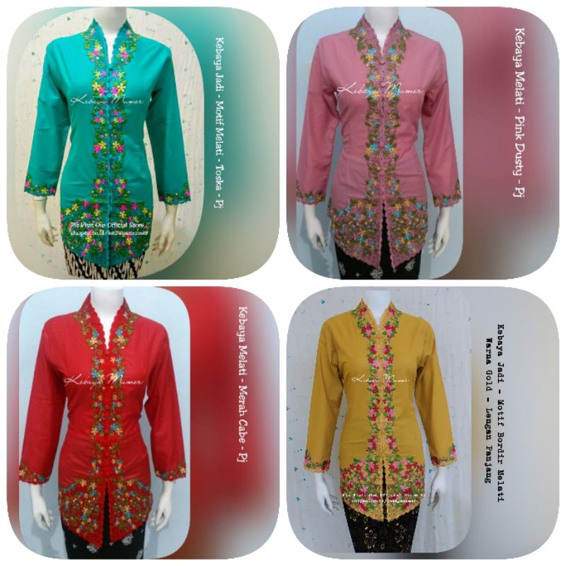MERAH Finished Kebaya. Encim Kebaya. Encim Kebaya Jasmine Kebaya ...