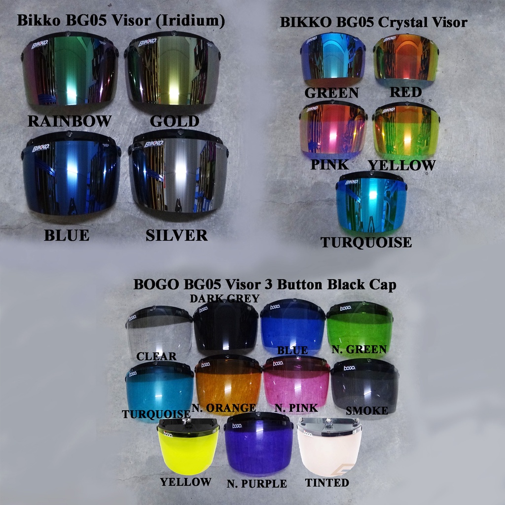 SE SIA BOGO BIKKO BG05 Black Cap 3 Button Visor | Shopee Malaysia