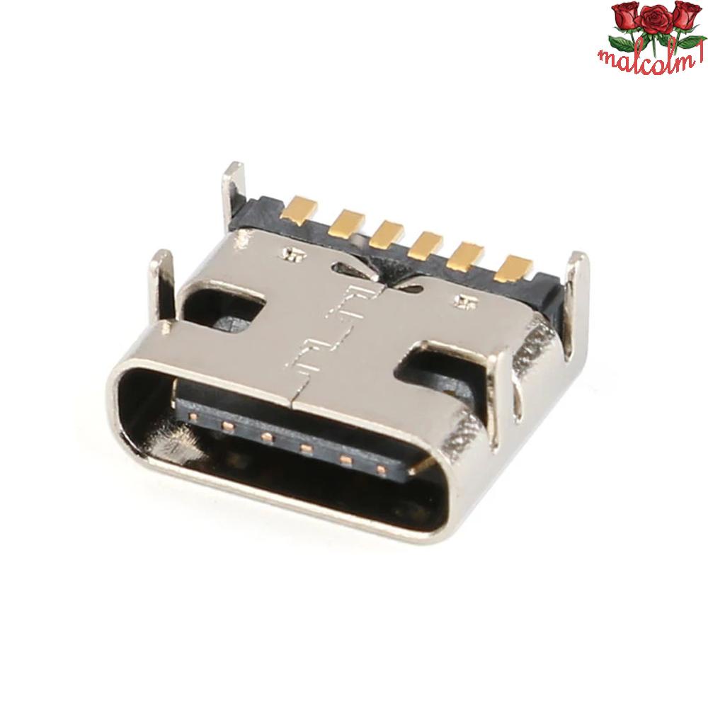 MALCOLM1 High Current Type C Socket Connector DIY Charging Socket Type ...