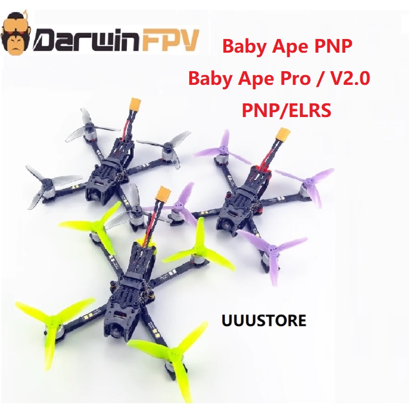 DarwinFPV Baby Ape/Pro V2 ELRS 142mm 3 inch 2-3S FPV Racing RC Drone ...