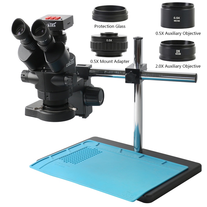 3.5X-90X Simul-focal Trinocular Stereo Microscope 38MP 1080P 4K 2K HD ...
