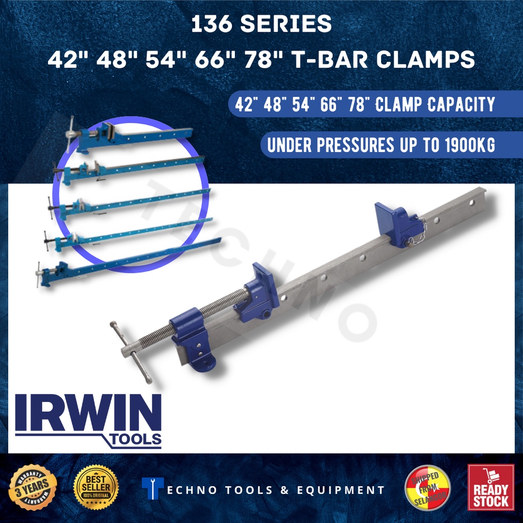 Ready Stock 24-78" IRWIN T BAR CLAMP CLAMPING VICE VICES VISE VISES ...