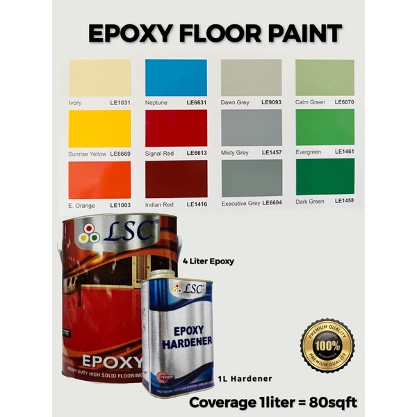 EPOXY FLOOR PAINT GLOSS 4:1 HEAVY DUTY CAT LANTAI EPOXY | Shopee Malaysia