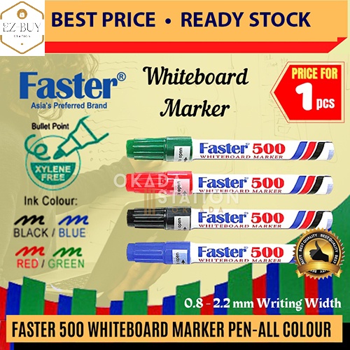 Faster 500 Whiteboard Marker Pen (Round)/ Marker Pen / Whiteboard ...