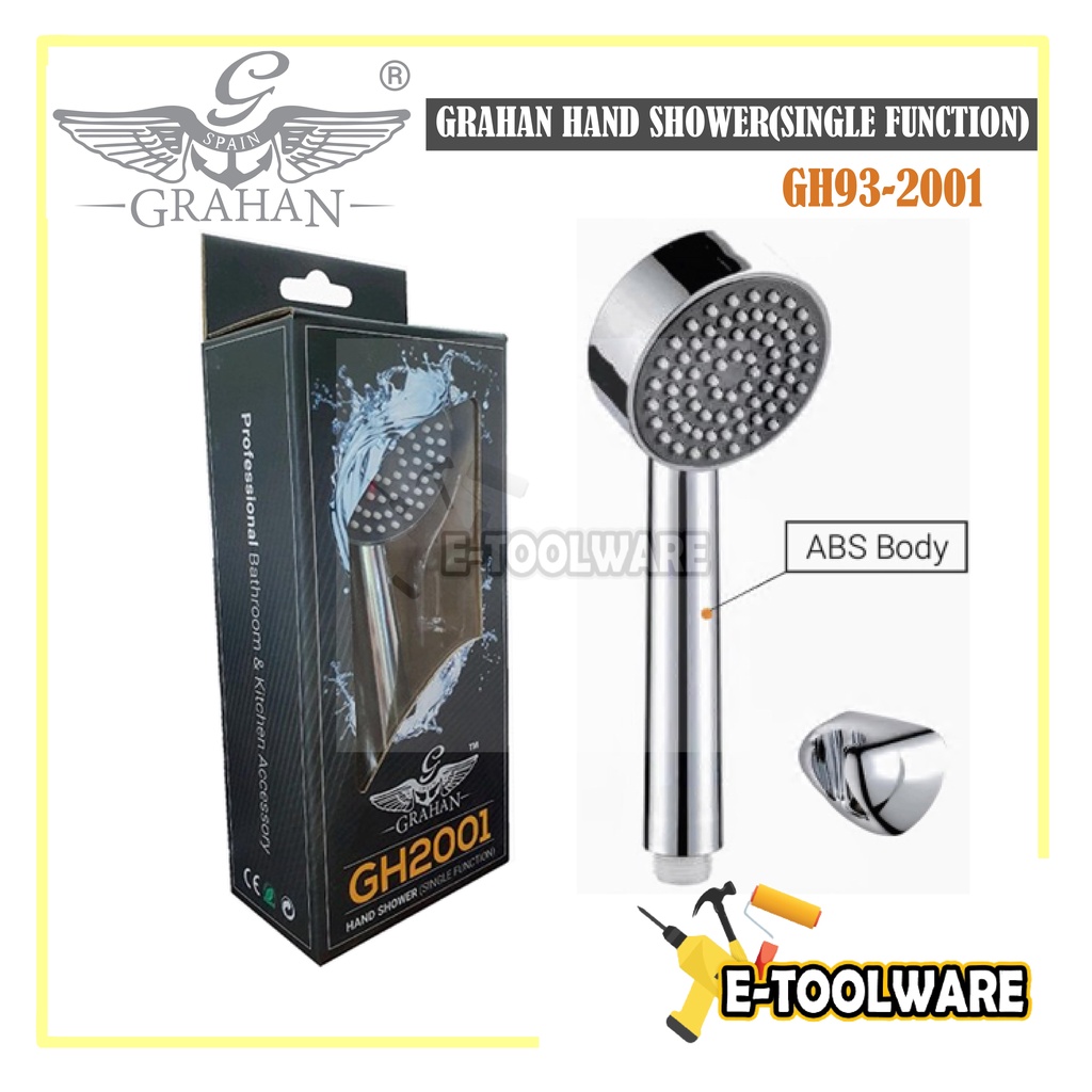 GRAHAN GH93-2001 Hand Shower Head (Single Function) | Shopee Malaysia