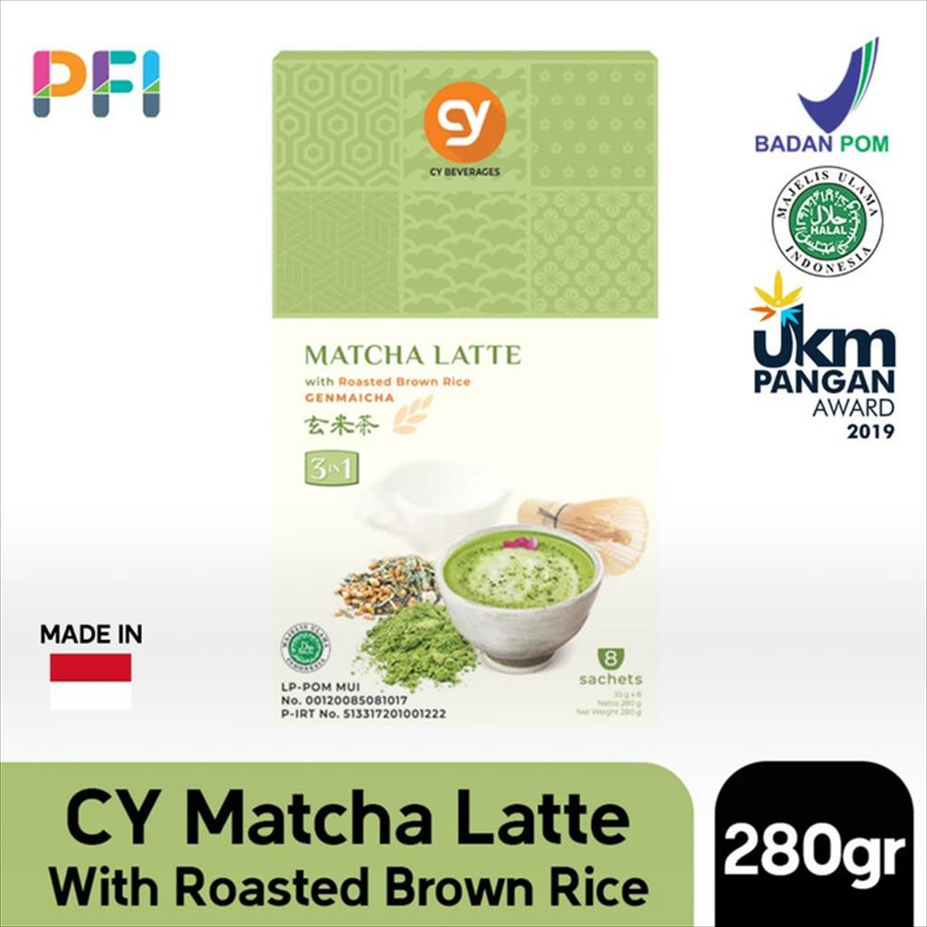Cy Matcha Latte with Roasted Brown Rice (Genmaicha Latte) | Shopee Malaysia