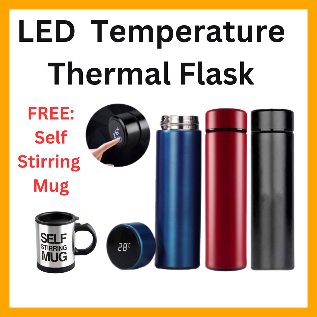 Smart Temperature Flask LED Display Vacuum Thermal Flask Insulation ...