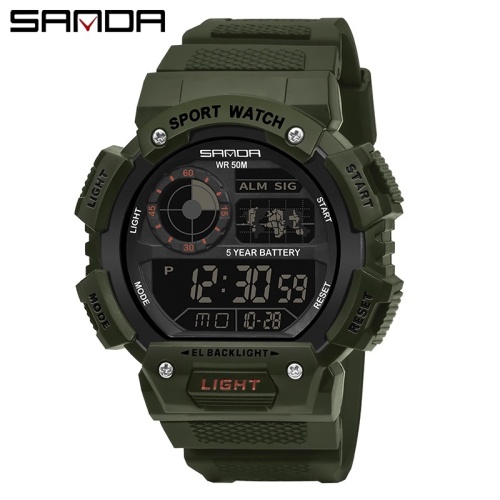 SANDA Watch Waterproof Watch Digital Watch Men Fashion Luxury Watch 100 ...