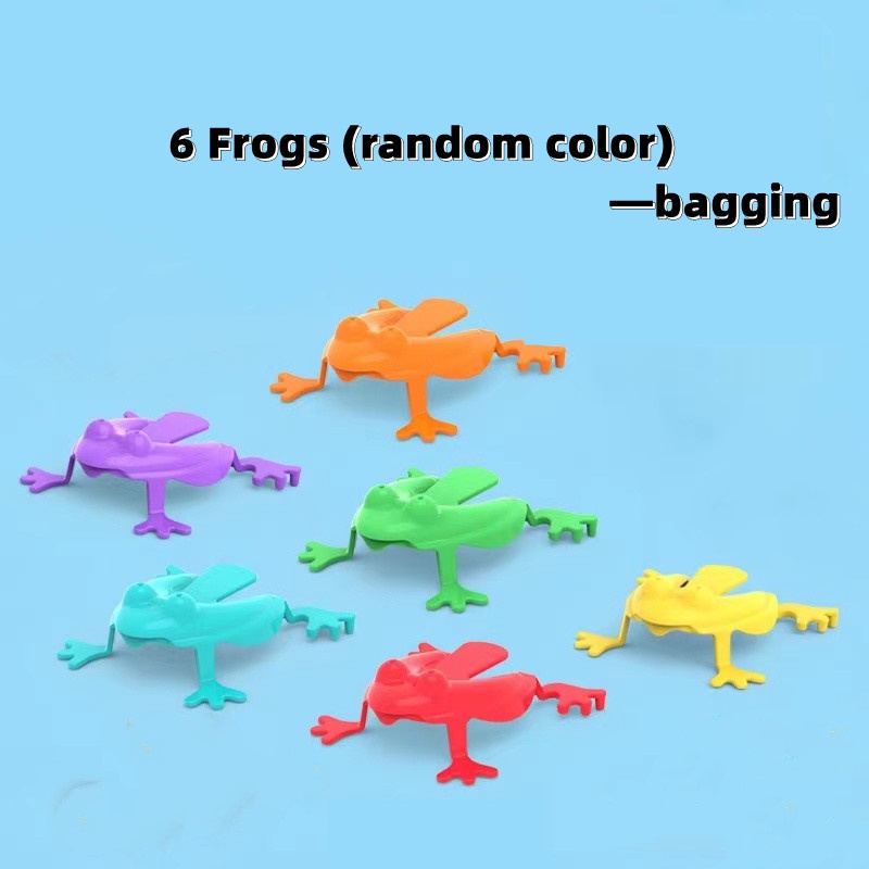 Children's fun Bouncing frog small frog Jumping toys 6 pieces /12 pieces will jump press puzzle ...