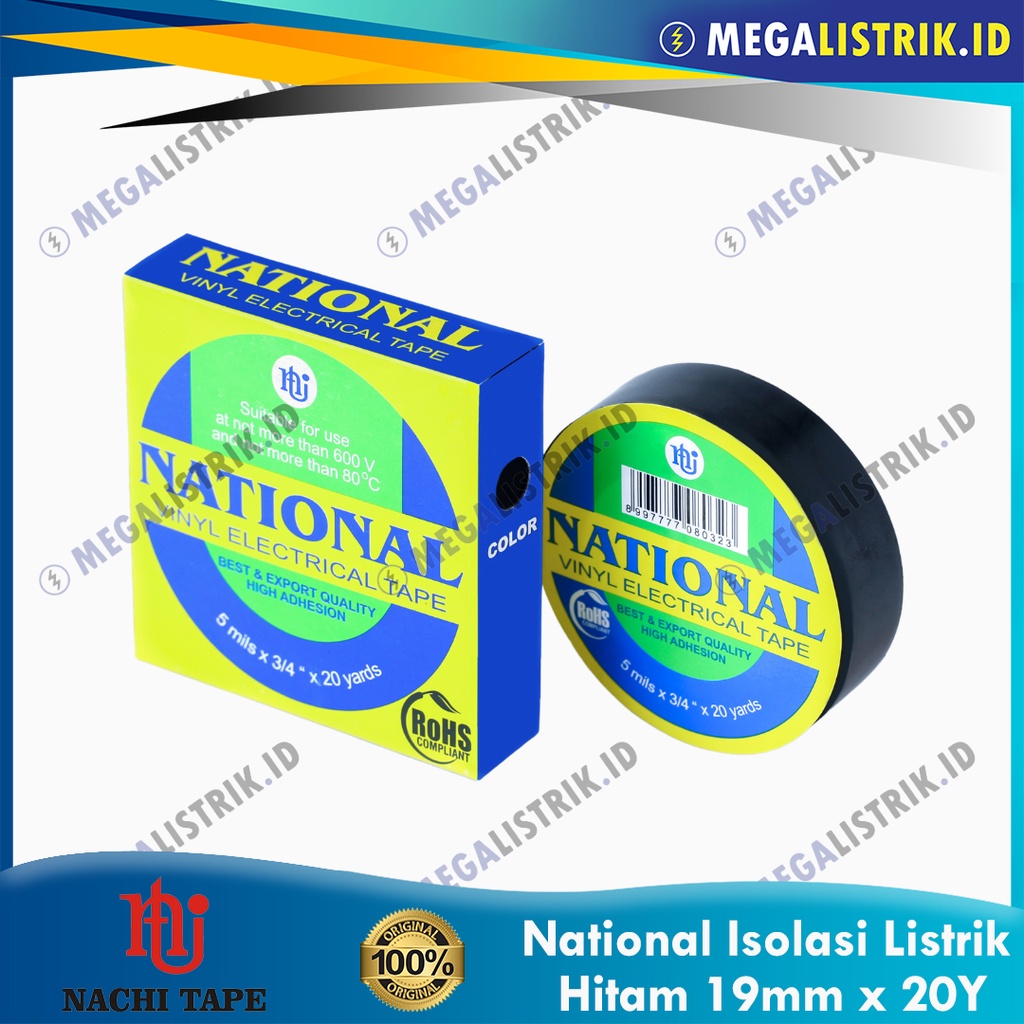 HITAM National BLACK ELECTRICAL INSULATION / CABLE SOLUTION / SELOTIP ...