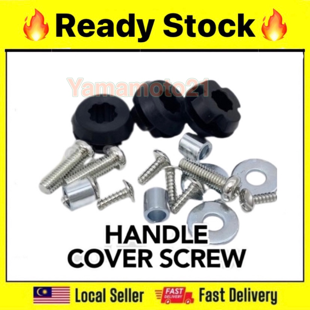 Suzuki RC80 Handle Cover Screw Set (TAG) RC 80 HANDLE RUBBER GEATH ...