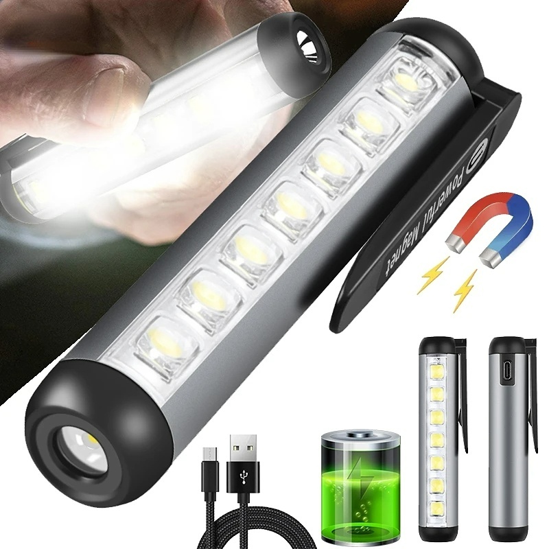 Portable Emergency Type-C Light Work Light Lantern Work Light COB ...