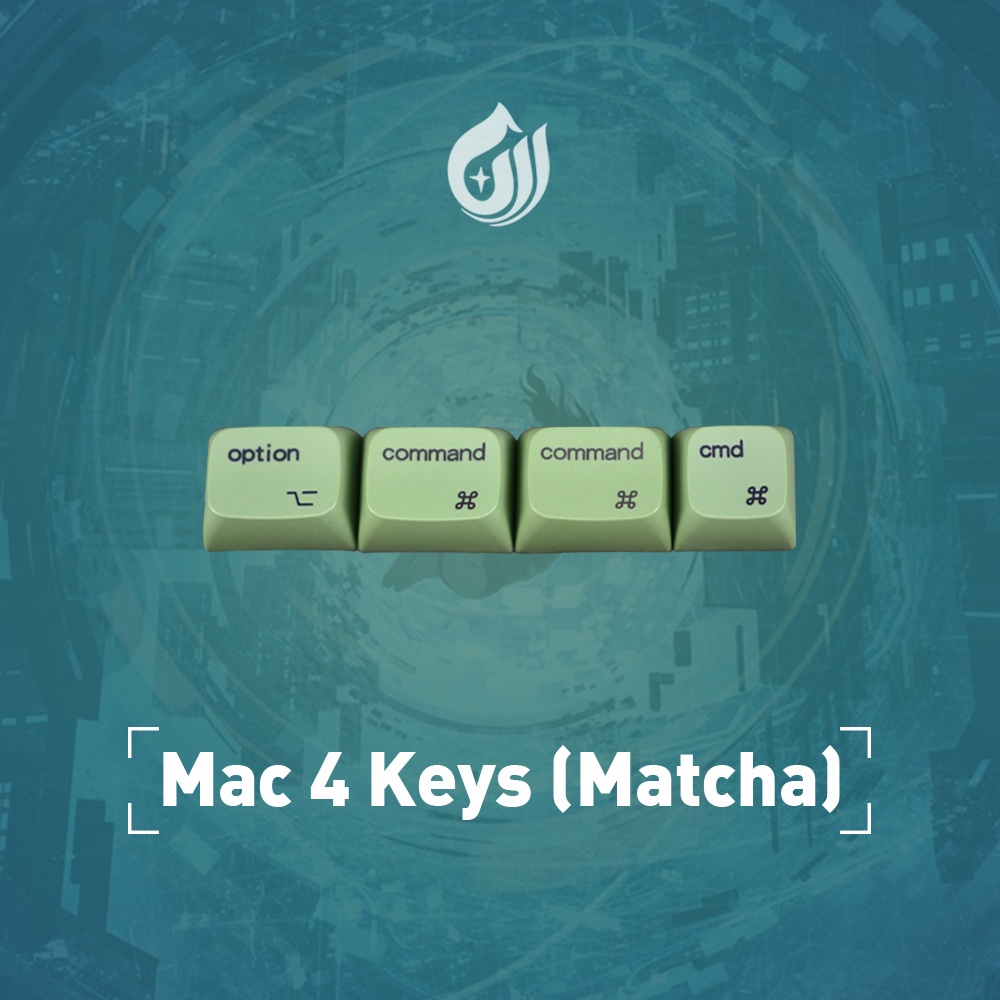 For Mac 4 Keys Keycap Set XDA/MDA Profile PBT Dye-Sub For Mechanical ...