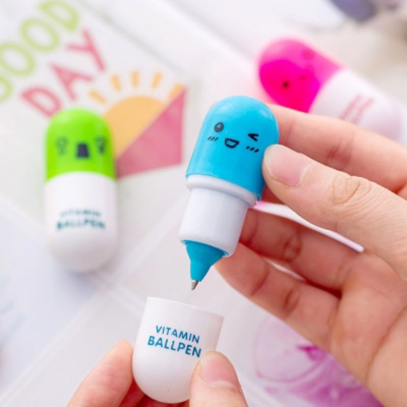 Vitamin Tablet Capsule Pen Unique Vitamin Ballpen Capsule Medicine Pen ...