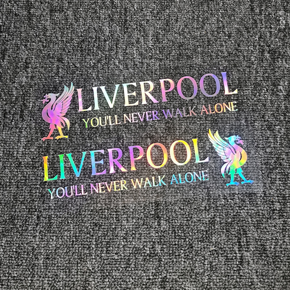 2PCS Car Stickers Liverpool YNWA Football You'll Never Walk Alone ...
