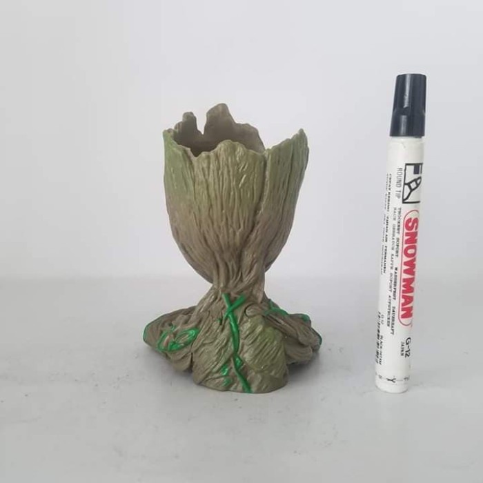 Action Figure Groot Pot Toy Pose Love I Am Groot Guardian Of The Ga ...