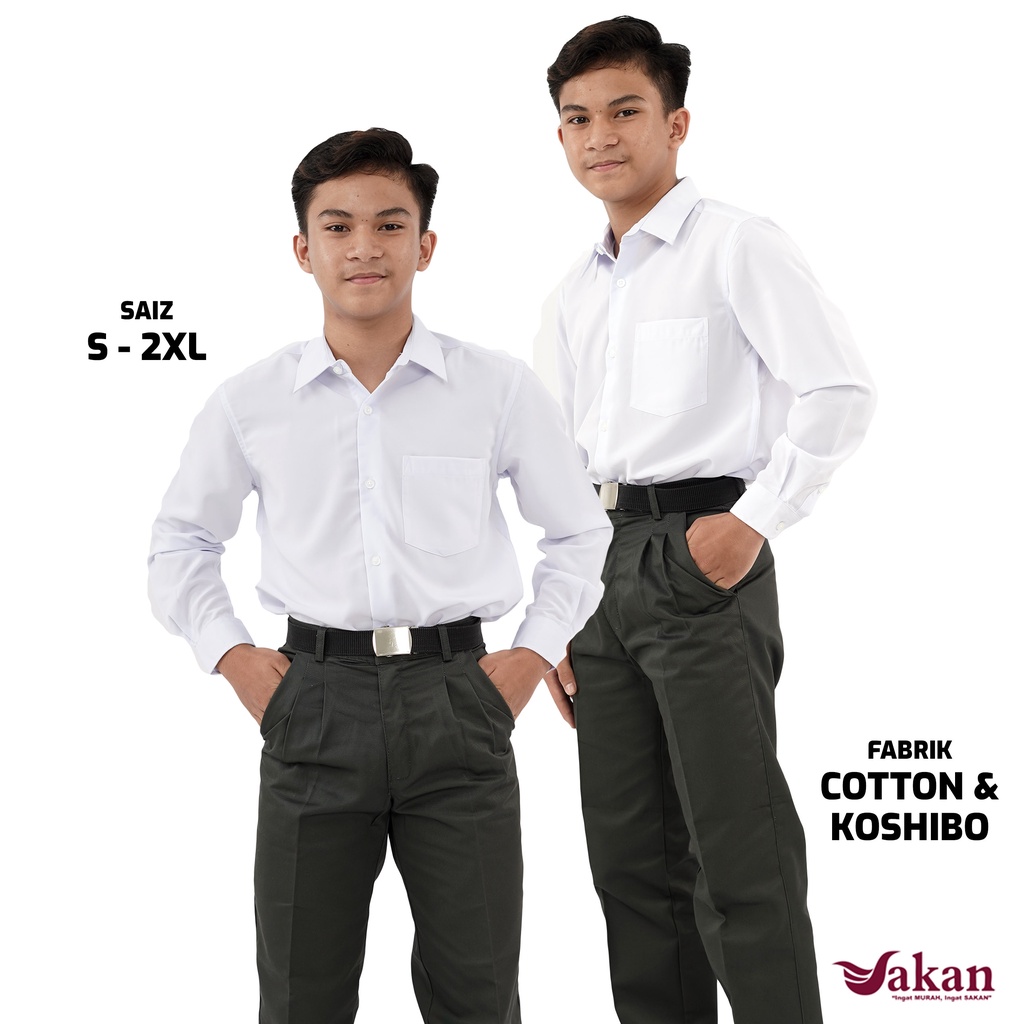 Sakan - SMART Kemeja Sekolah Menengah Lengan Panjang / School Uniform ...