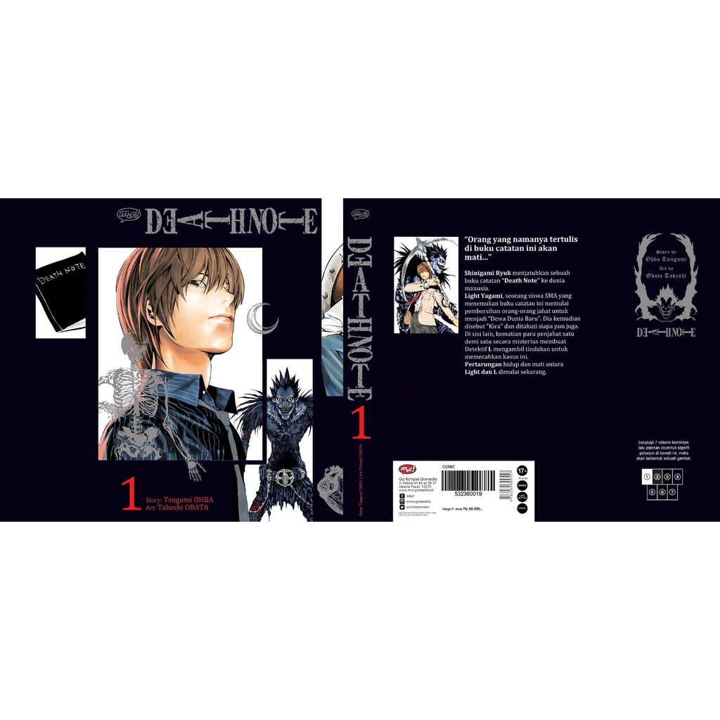 Comic Death Note New Edition 1 by Tsugumi OHBA/Takeshi OBATA | Shopee ...