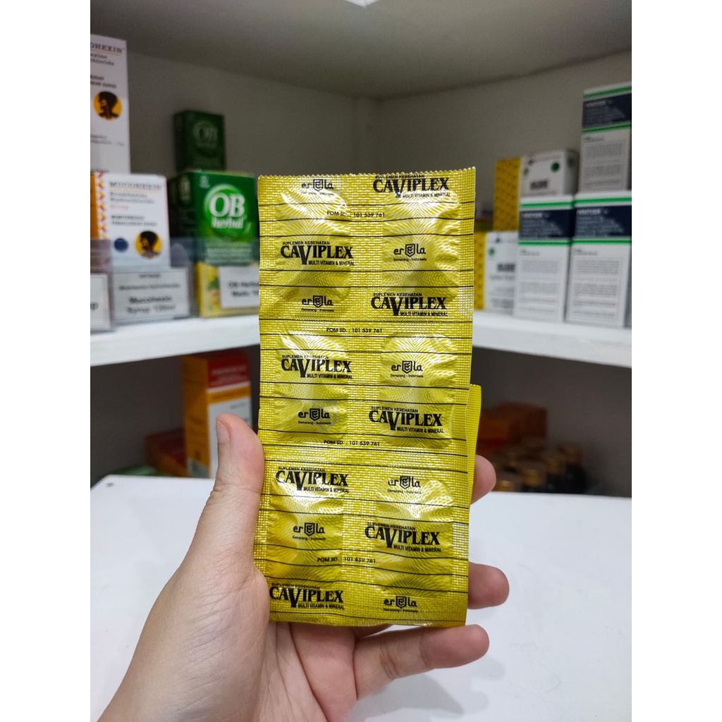 Caviplex Strip Contains 10 Tablets Of Erela Original Medicine | Shopee ...