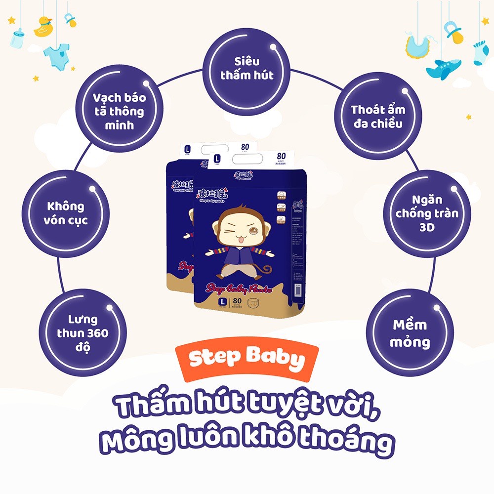 Extremely GOOD PRICE + COMBO -1,2,3 BACKS OF STEPBABY Diapers/Pants ...