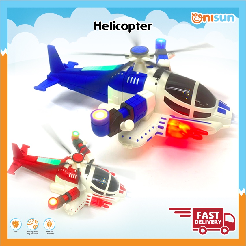 Auto Moving Helicopter Robot for Kid's! (Mainan Robot Helicopter ...