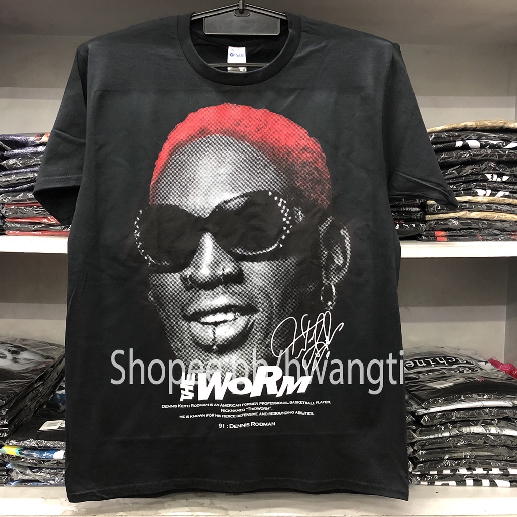2023 Cotton T-SHIRT DENNIS RODMAN FACE SHIRT DTG (B-010) | Shopee Malaysia