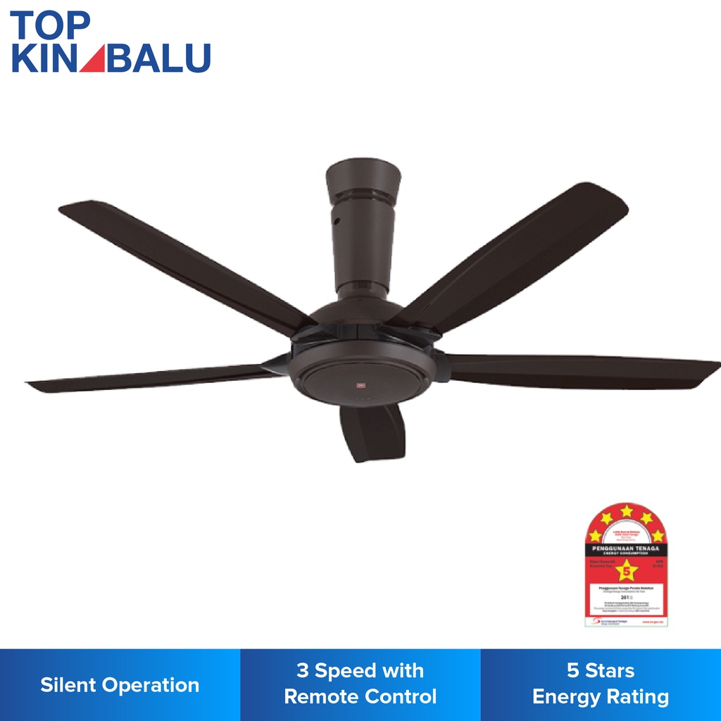 KDK 56" K14YZ-PBR 5-BLADE CEILING FAN (BROWN) | Shopee Malaysia