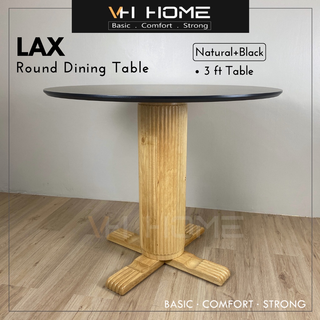 LAX Round Dining Table 2.5FT/3FT/3.5FT/4FT Special Modern Design Meja Makan Bulat | Shopee Malaysia