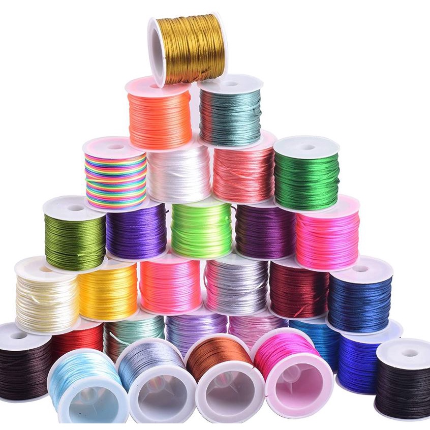 5yards 1.5mm Polyester/Nylon Cord String Strap DIY Bead Fitting ...