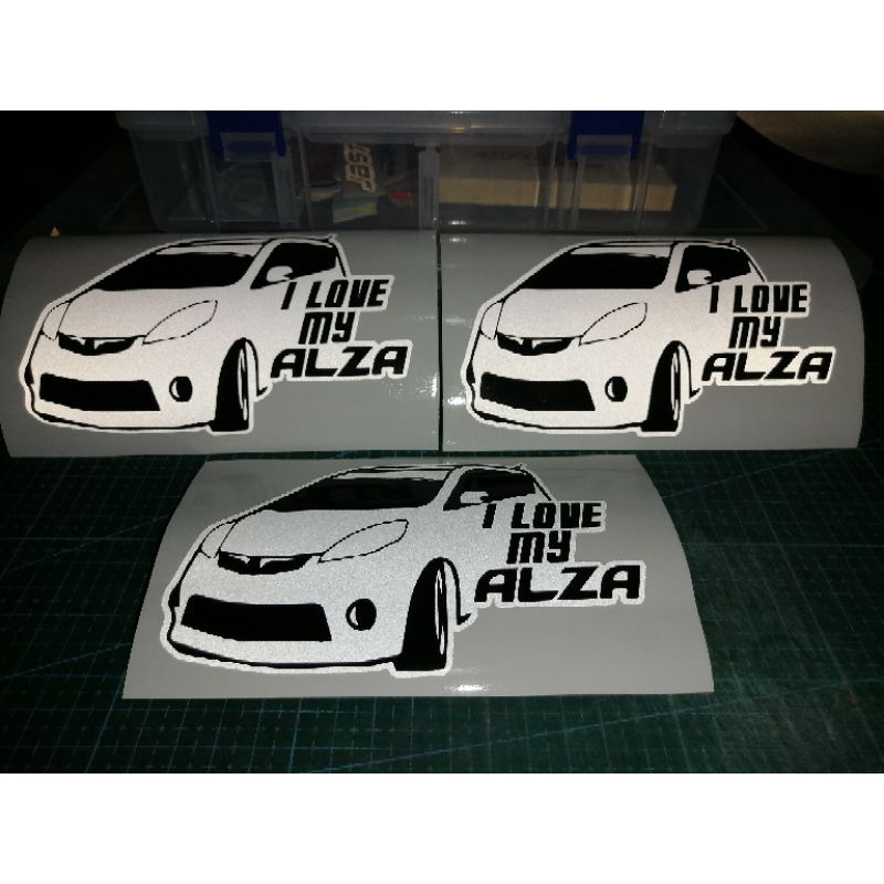 Perodua Alza sticker reflective 2layer | Shopee Malaysia