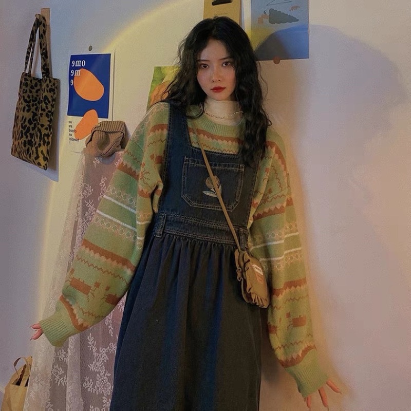 Bigsize ulzzang jeans overalls | Shopee Malaysia