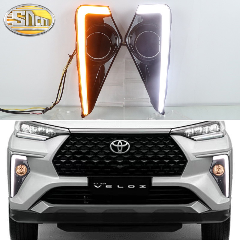2PCS LED Daytime Running Light untuk Toyota Veloz 2021-2023 dinamik ...