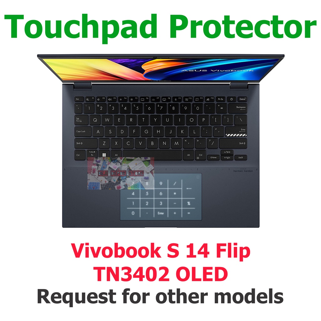 Touchpad Trackpad Protector Asus Vivobook S 14 TN3402 Flip OLED ...